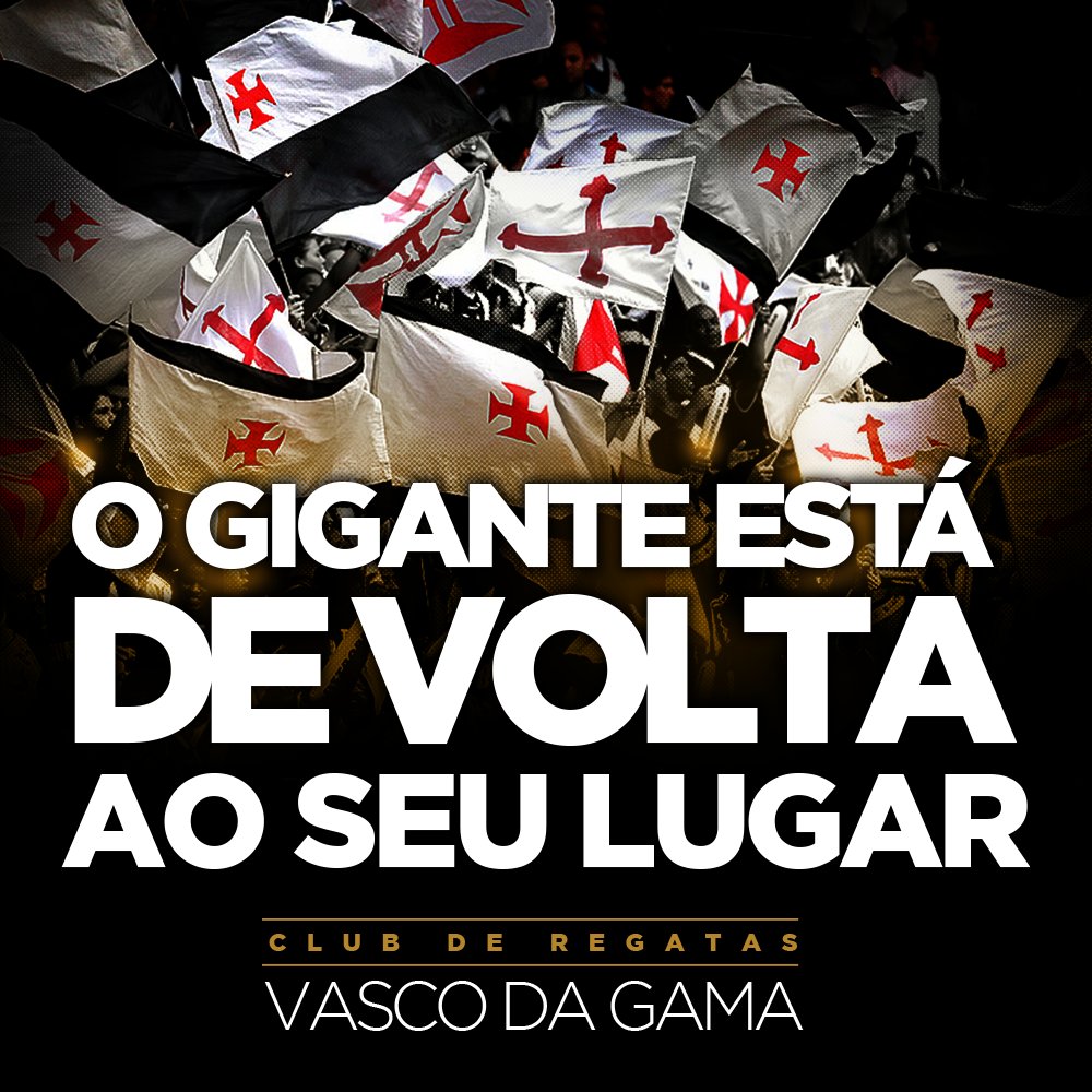Perfil oficial do Vasco celebra acesso do clube no Twitter | SuperVasco