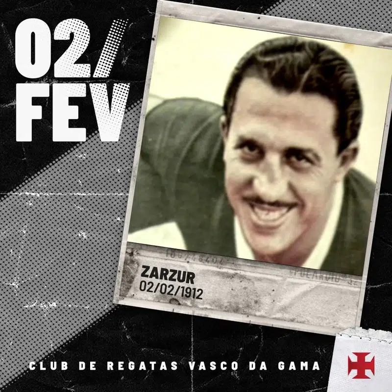Pelas redes sociais, Vasco relembra aniversário de Zarzur | SuperVasco
