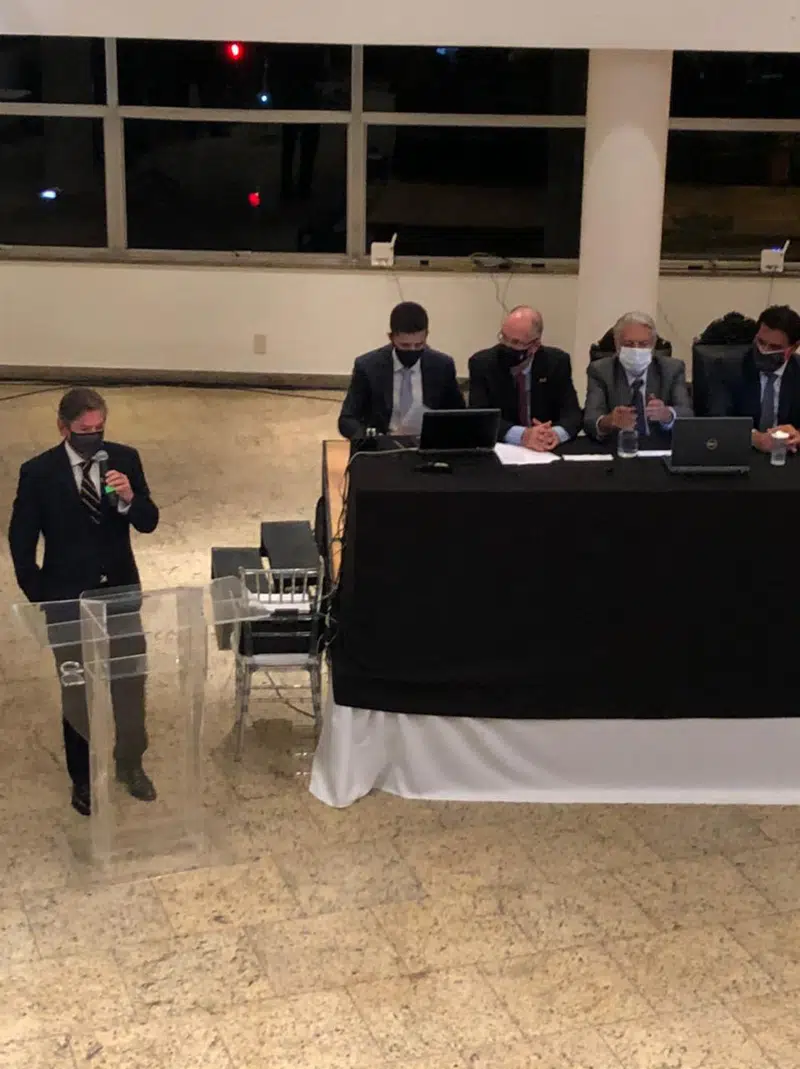 Jorge Salgado inicia seu discurso na cerimônia de posse | SuperVasco